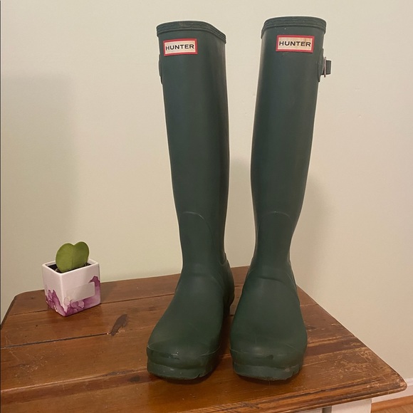 Hunter | Shoes | Hunter Boots Knee High Army Green | Poshmark
